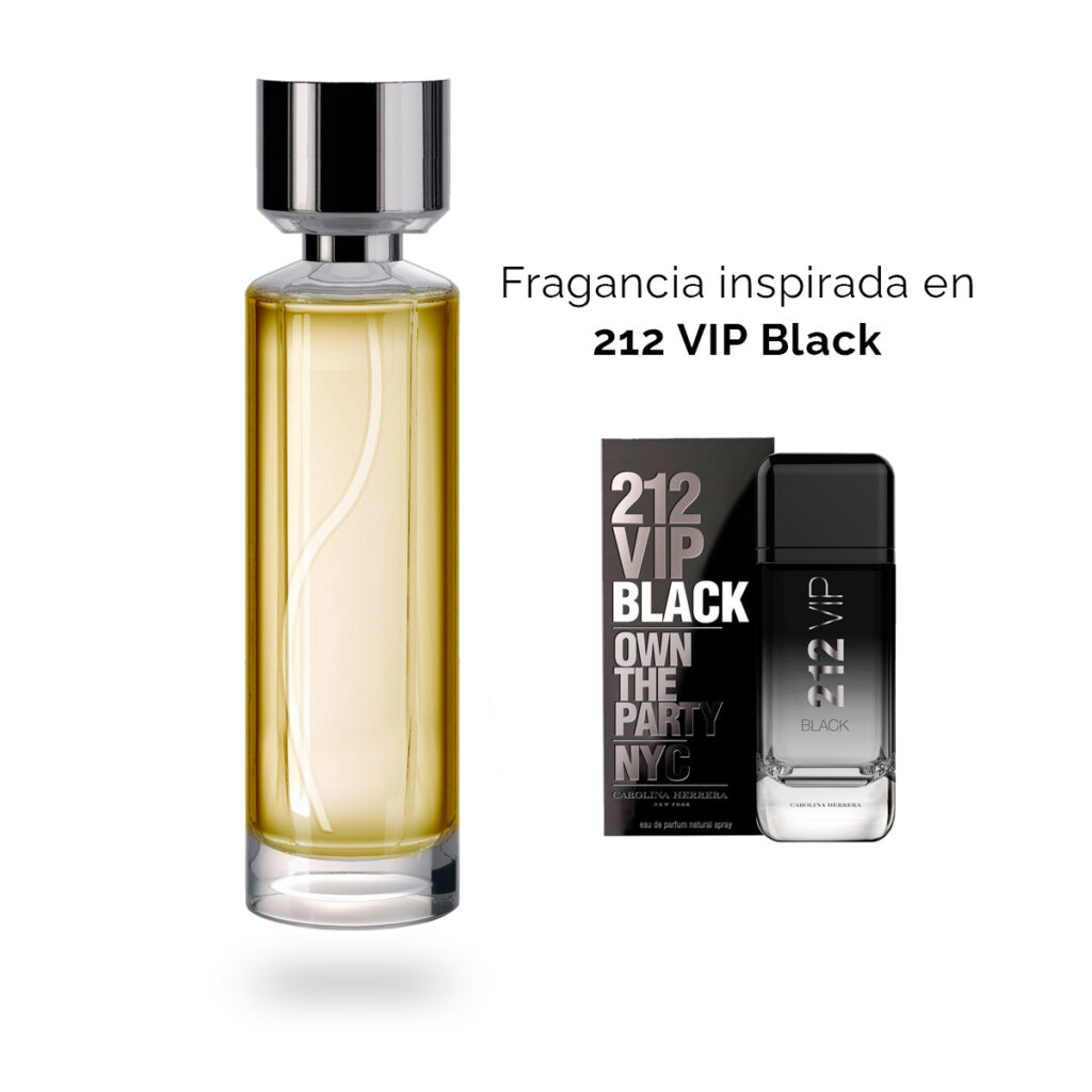 Fragancia inspirada en 212 VIP Black Carolina Herrera - Perfumes y Colores